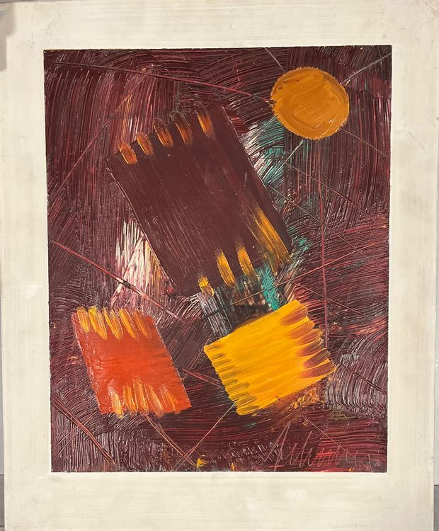 Abstrakte Gemälde Unlesenlich Signiert | Kaufen auf Ricardo