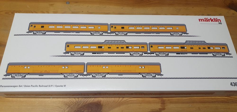 MÄRKLIN: UNION PACIFIC PERSONENWAGEN-SET 43617 NEUWERTIG/OVP (Gebraucht ...