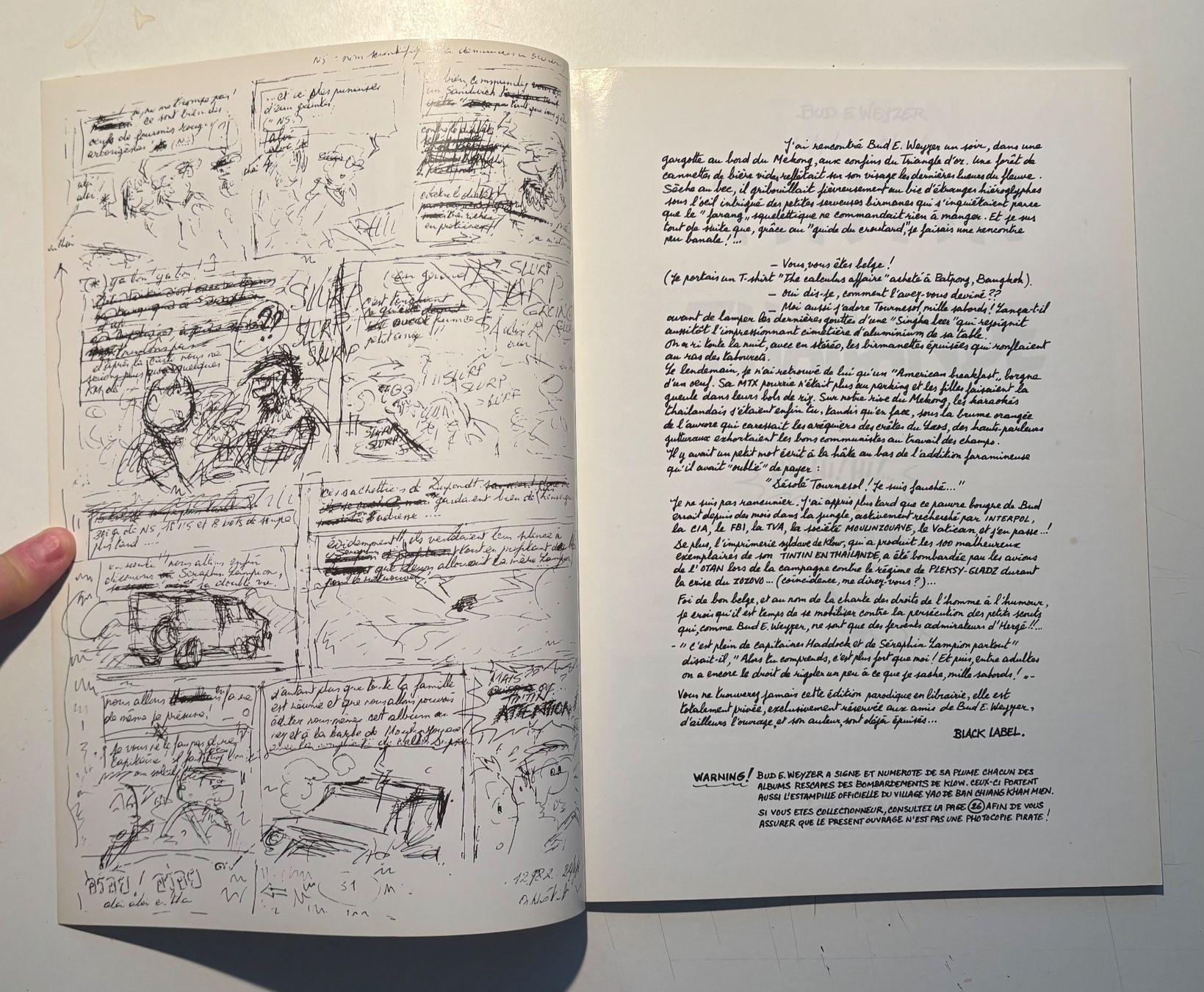 Tintin en Thaïlande - Bud E. Weyzer / Édition Ziedaneky (Gebraucht) in ...