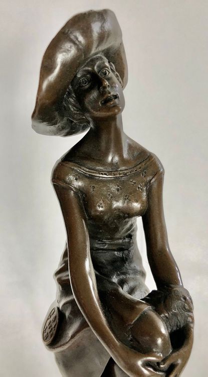 Dimitri H. Chiparus (Romania) 1886-1947 Lady auf Barstuhl (Gebraucht ...