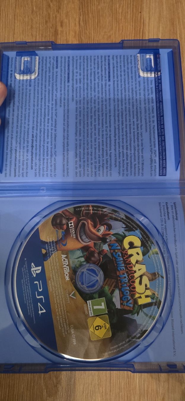 Crash Bandicoot N. Sane Trilogy PS4 - Top Zustand! (Gebraucht) in Baar ...