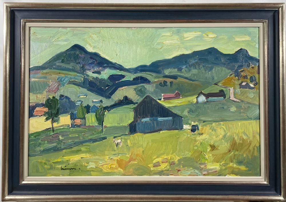 Carl Walter Liner grosses Gemälde Appenzeller Landschaft (Gebraucht) in ...