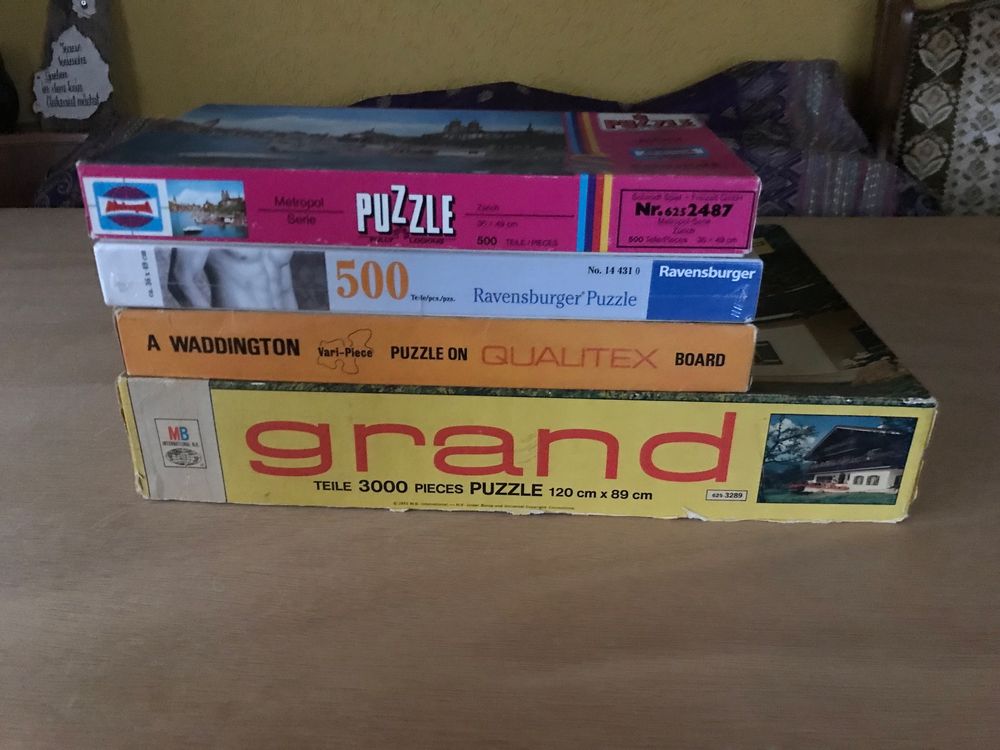 4 x Puzzle 3000/800/500 Teile (Gebraucht) in Goldach für CHF 1 – nur ...
