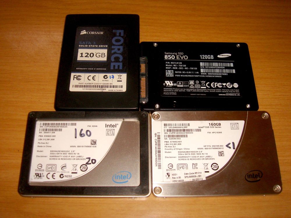 1 stück 120-160gb ssd. jede weitere 11.- (Gebraucht) in St. Gallen für ...