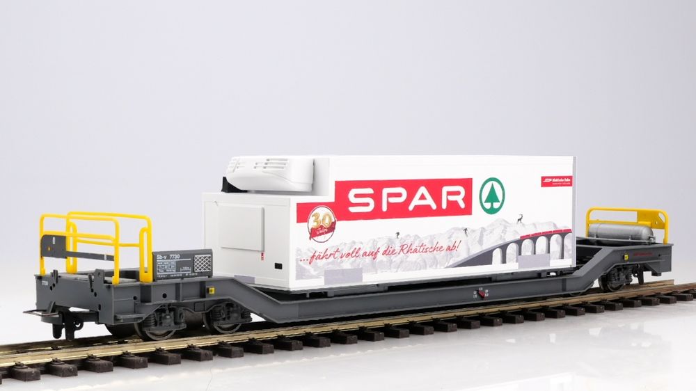 Bemo 2289110 RhB Containerwagen "Spar Berge" 4-achs H0m (Neu und originalverpackt) in Bremgarten ...