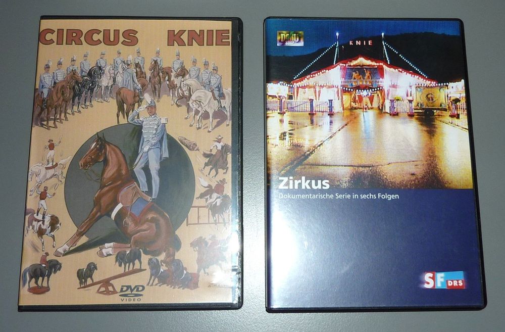 Circus Knie 2 x DVD und 2 x VHS Kassetten Zirkus Knie in OVP | Kaufen auf Ricardo
