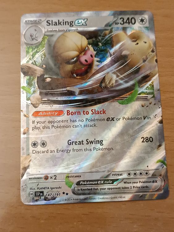Pokemon - Slaking ex - 147/191 - SV Surging Sparks | Kaufen auf Ricardo