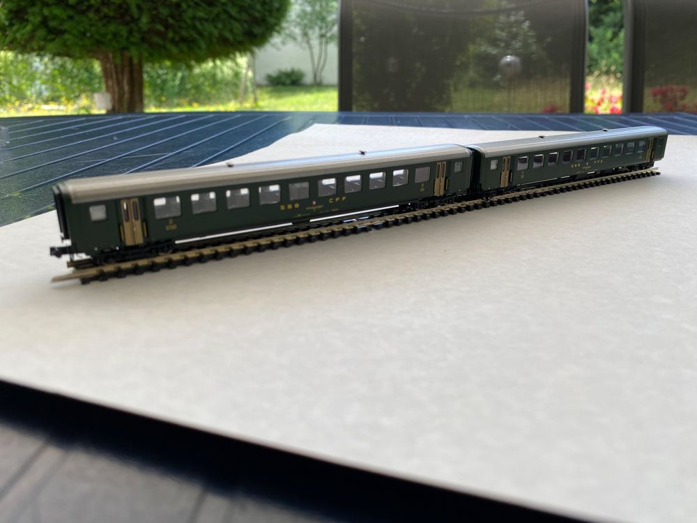 BRAWA SBB EW II, 4 Wagen grün (alte Anschrift) Spur N | Kaufen auf Ricardo