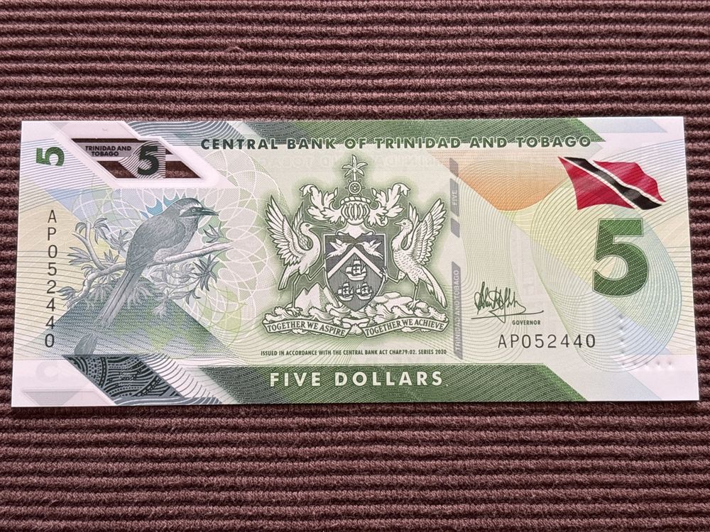 Trinidad & Tobago 5 Dollar 2020 Banknote UNC | Kaufen auf Ricardo