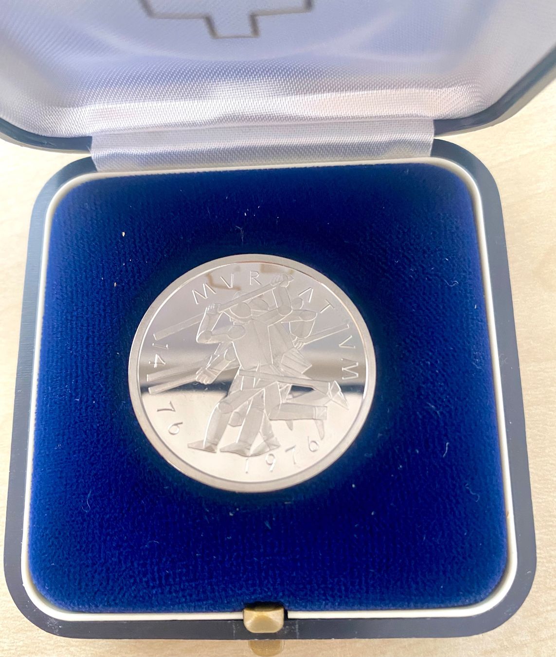 5 Franken 1976 Gedenkmünze in Box, wie neu! (Neu (gemäss Beschreibung ...