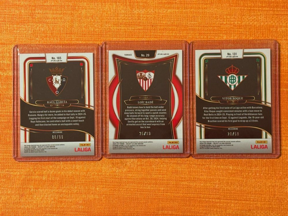 Panini Select La Liga 24/25 Numbered Set x3 (Neu (gemäss Beschreibung ...