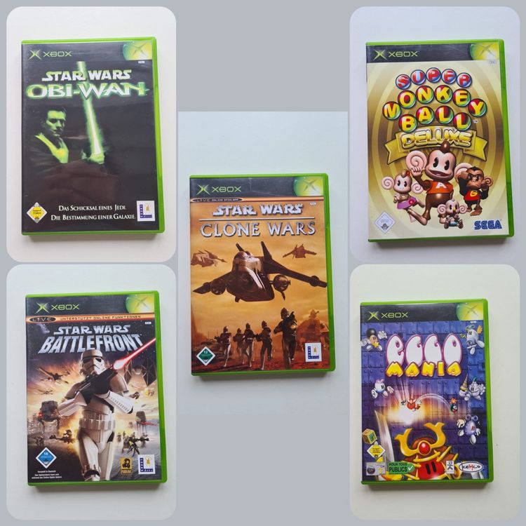 Xbox Game Set (5Games): Star Wars, Obi-Wan, Battlefront, Ecc (Gebraucht ...