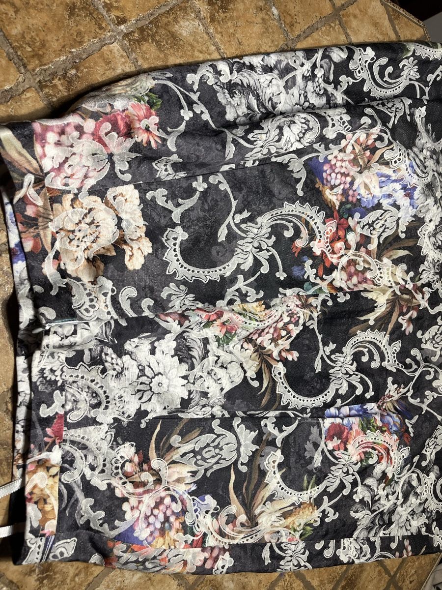 Gonna fantasia floreale Madeleine,cotone satinato,tg M/L-chi (Nuovo ...