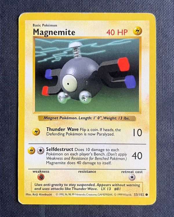 Magnemite 53/102 Base set Shadowless (Gebraucht) in Genève für CHF 1 ...
