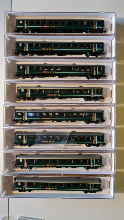 8 Brawa SBB-Wagen mit Komfortstreifen | Kaufen auf Ricardo