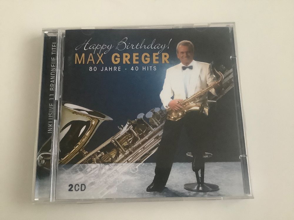 Max Greger / Happy Birthday! 80 Jahre - 40 Hits / 2 CD (Gebraucht) in ...