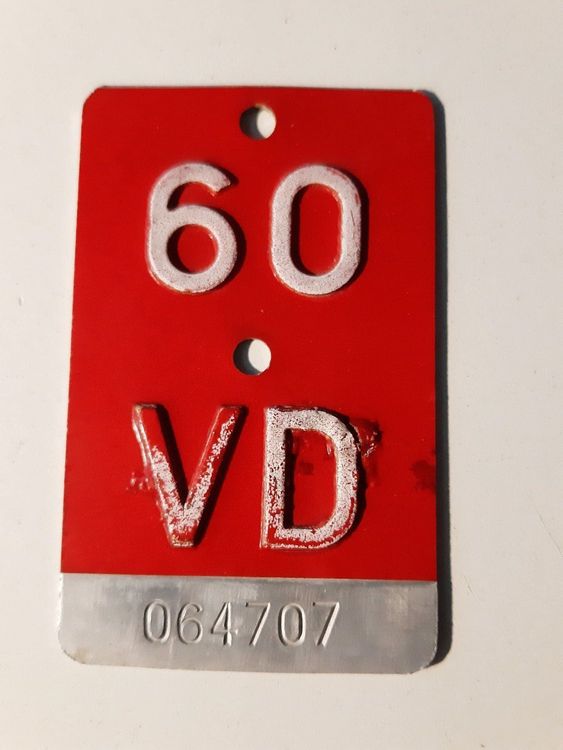 Velonummer VD 60 | Kaufen auf Ricardo