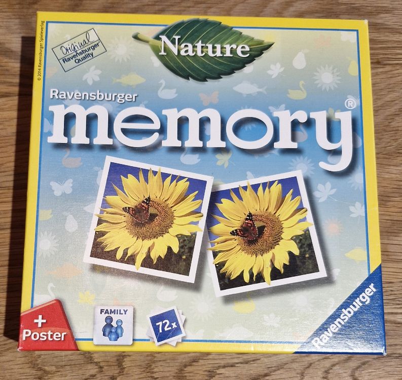 Ravensburger Memory Nature 72 Karten mit Poster Top Zustand | Kaufen ...