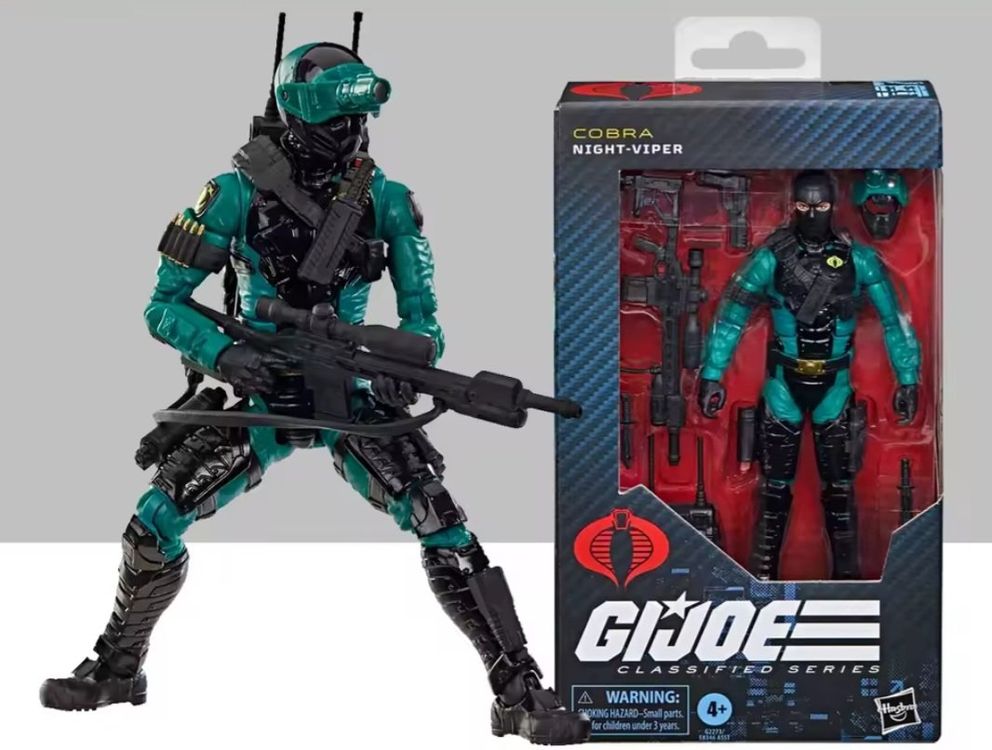 Hasbro G.I Série classifiée Joe # 187 Night-Viper 15cm (Neuf avec ...