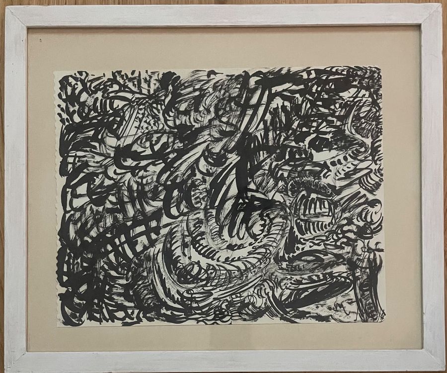 Abstrakte Mischtechnik Unl Sig | Kaufen auf Ricardo