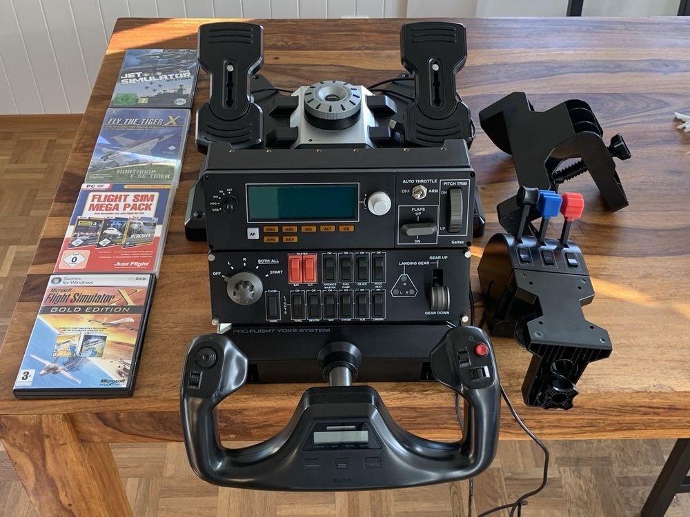 Flugsimulator Paket – Saitek Pro Flight & Software (Gebraucht) in ...