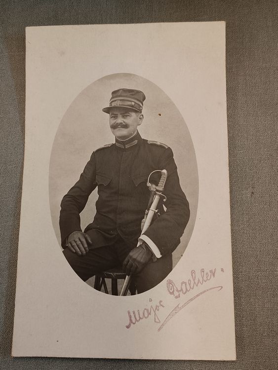 Echt Photo Karte / Major Daehler mit Säbel ca. 1920 (Gebraucht) in ...