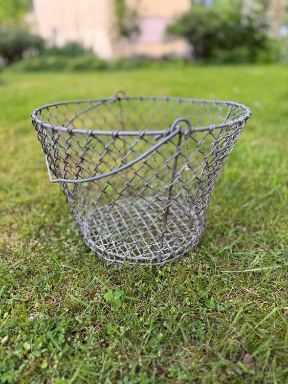 Kartoffelkorb Metall Draht Blumenkorb Vintage antik (Gebraucht) in Uettligen für CHF 10 – nur ...
