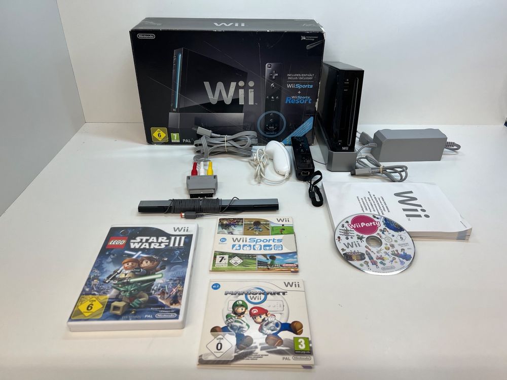 Nintendo Wii Bundle + 4 Games (gebraucht) | Kaufen auf Ricardo