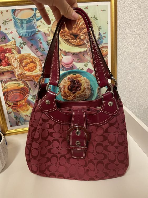 Vintage Coach Handtasche Bordeauxrot (Gebraucht) in Hinwil für CHF 220 ...