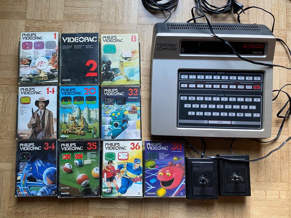 Videopac G7000 Sammlung — Konsole, 2x Joystick, 10 Spiele (Gebraucht ...