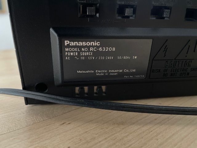 VINTAGE Radio réveil Panasonic RC-6320B (D'occasion) à Dübendorf pour ...