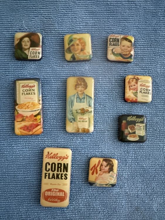 9 Vintage Kellogg's Cornflakes Magnete (Gebraucht) in für CHF 9 – mit ...
