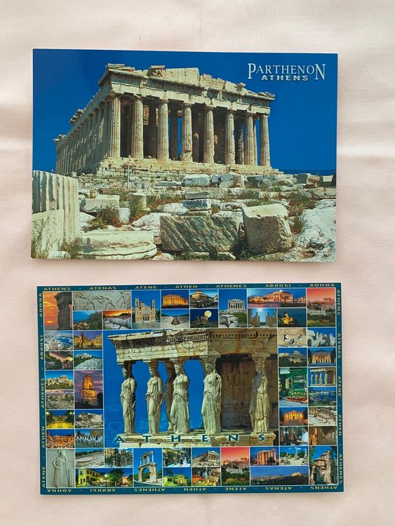 2 Stk Ansichtskarten Athen, Parthenon (Neu (gemäss Beschreibung)) in ...