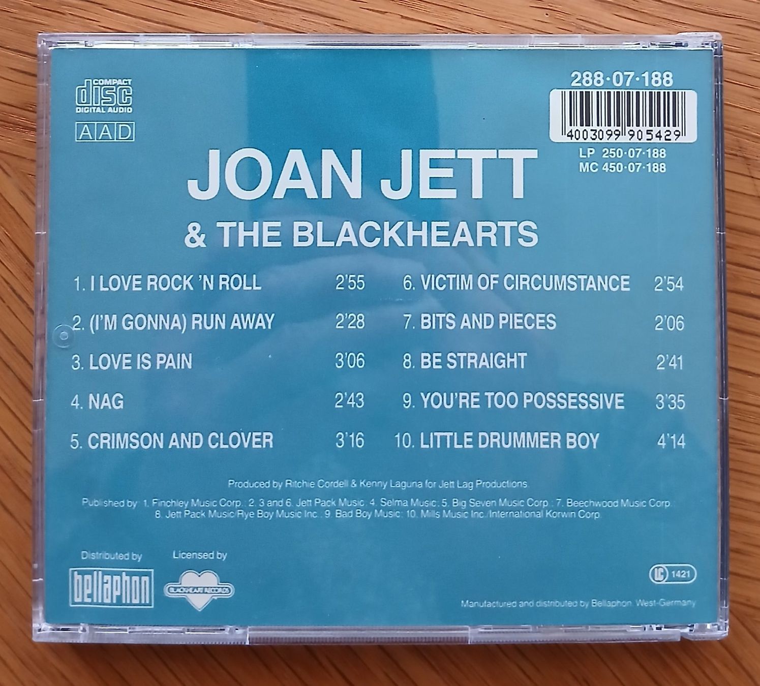 Joan Jett & The Blackhearts – I Love Rock 'N Roll (CD) TOP!! (Neu ...