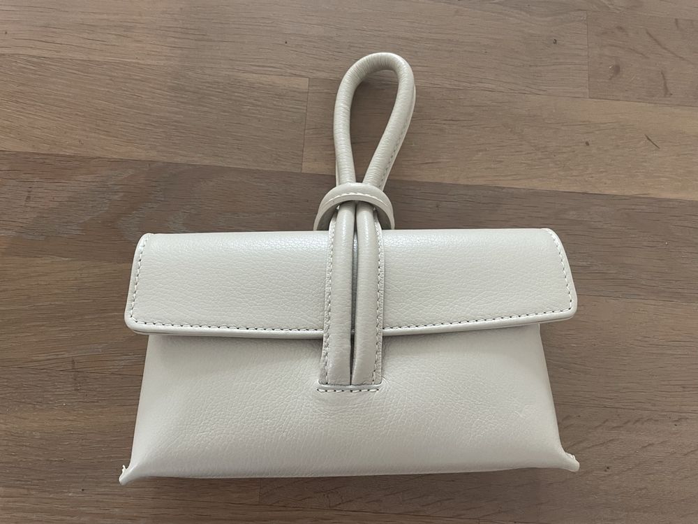 Elegante kleine Leder Handtasche beige, neuwertig (Gebraucht) in ...