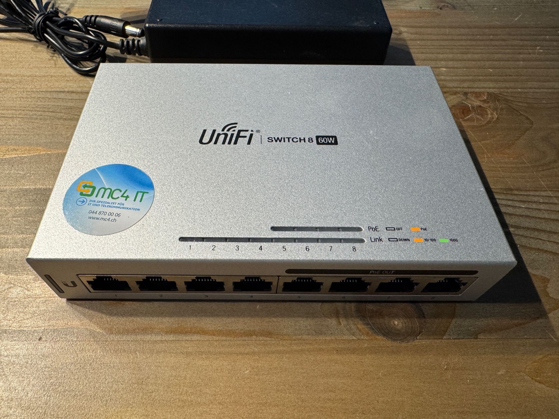 Ubiquiti UniFi Switch 8 (60W) – PoE, inkl. Netzteil (Gebraucht) in ...