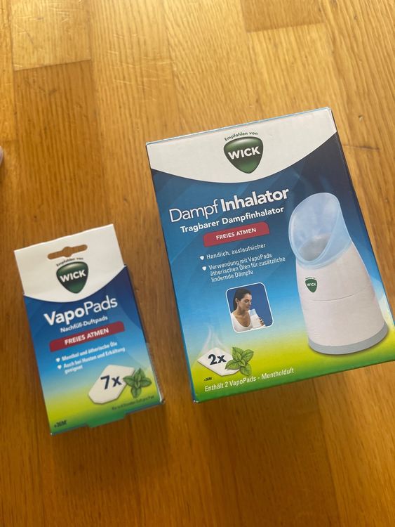 WICK Dampf Inhalator neuwertig inkl. 7x Vapo Pads (Neu und ...