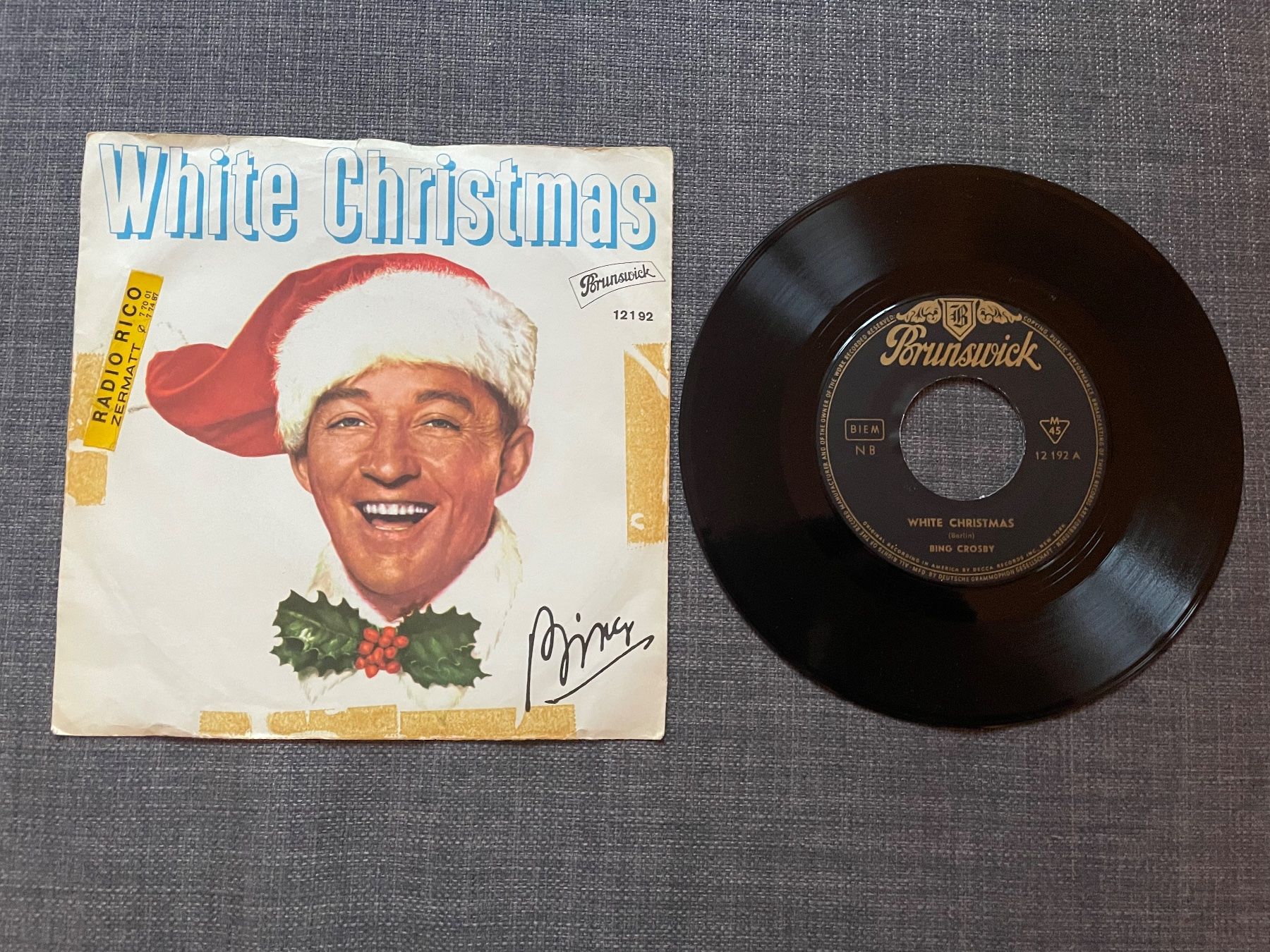 BING CROSBY: WHITE CHRISTMAS *RARE SINGLE* KULT! (Gebraucht) in ...