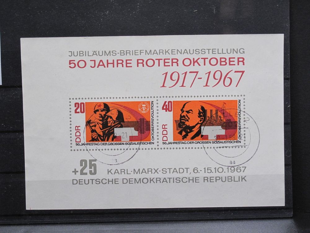 DDR 1967 50 Jahre Roter Oktober Block 26 gest. (Gebraucht) in Wil SG ...