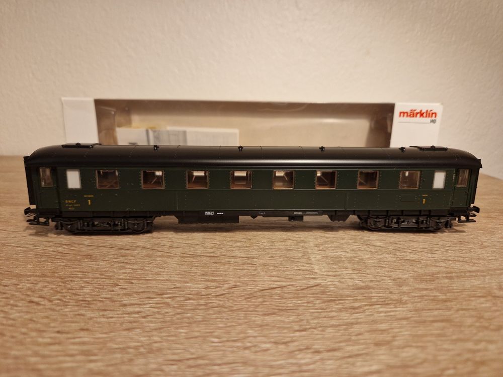 Märklin 4244 Schnellzugwagen SNCF 1.Kl H0 OVP NEU (Neuf avec emballage ...