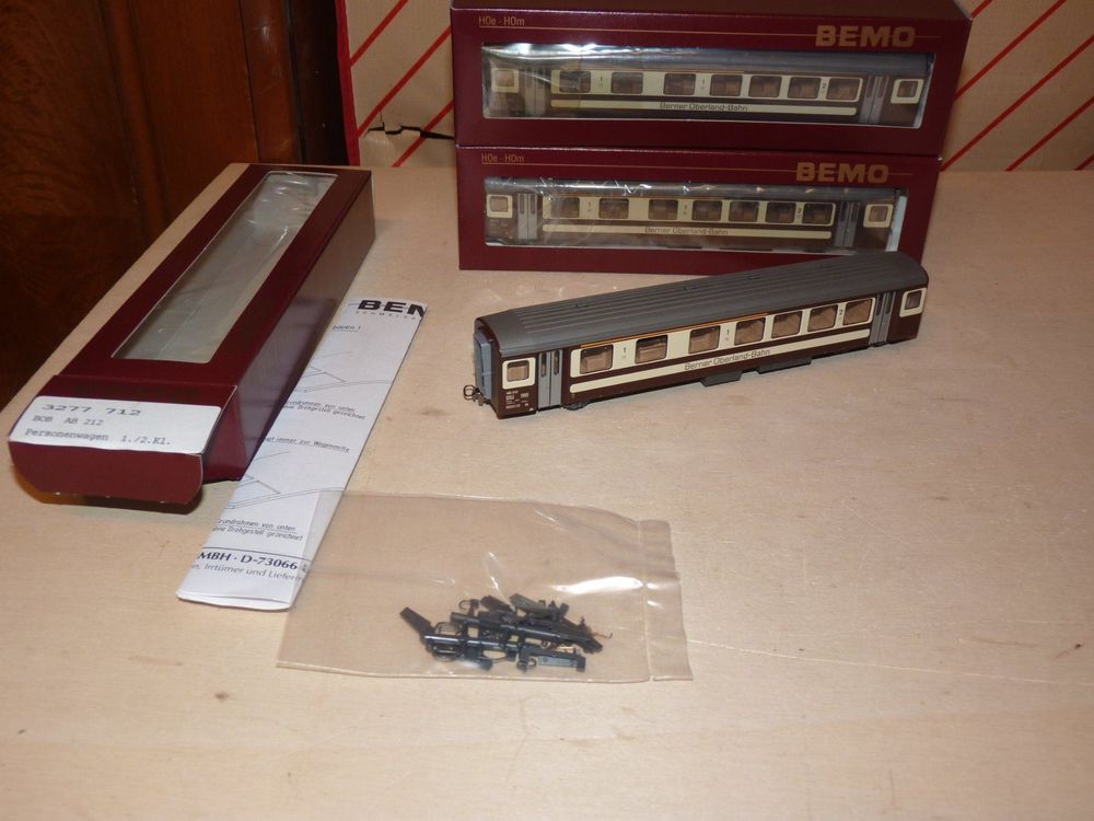 Personenzug der BOB Spur H0m Bemo (Neu (gemäss Beschreibung)) in Rudolfstetten für CHF 135 – mit ...