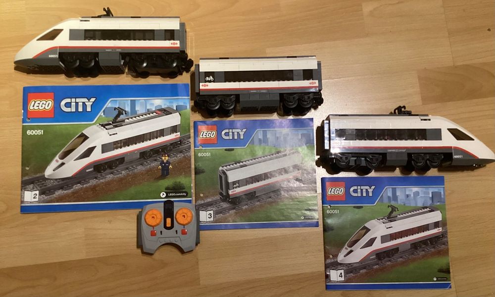 Lego City ICE Zug 60051 TOP Schnellzug Bauanleitungen dabei (D'occasion ...