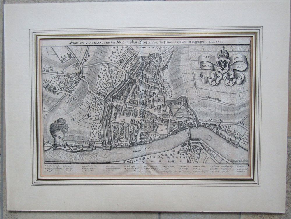 Schaffhausen Kupferstich von Merian 1644 | Kaufen auf Ricardo