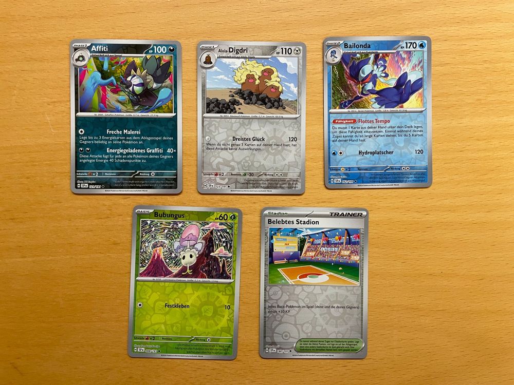 Pokemon Reverse Karten Set (Versand gratis) (Neu (gemäss Beschreibung ...