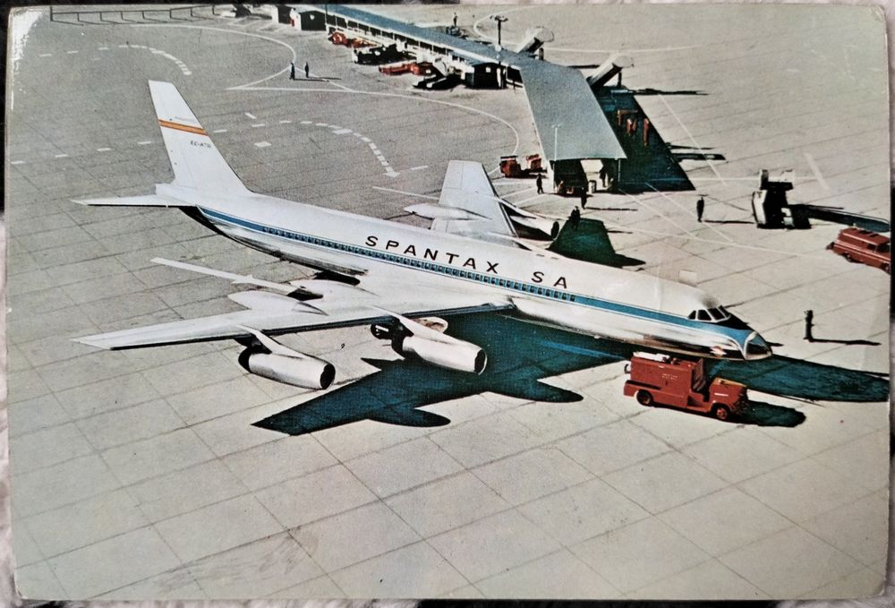 Spantax Convair CV 990 A Coronado, alte Ansichtskarte ungel. | Kaufen ...