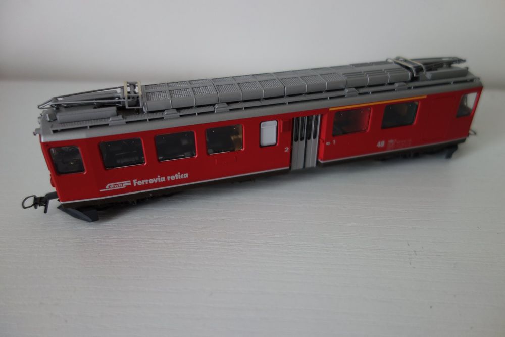 H0m Bemo RhB ABe 4/4 Nr. 48, OVP, DC, analog (Gebraucht) in Schachen b ...
