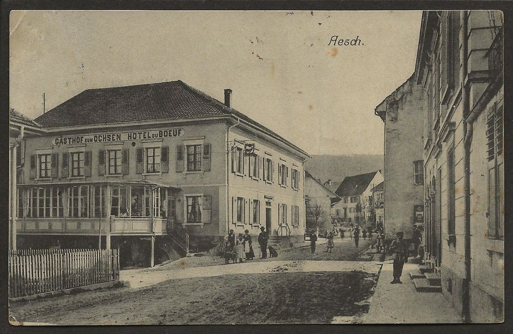 1916 Aesch BL belebt Poste de Campagne Comp. Mitr. Regim. 1 (Gebraucht ...