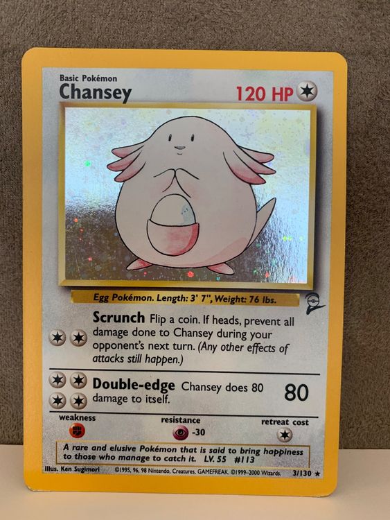 Chansey Holo ENG Base Set 2 Pokemon 3/130 | Kaufen auf Ricardo