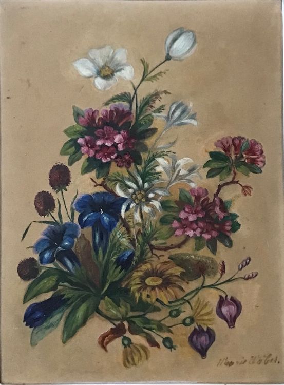 Stilleben Aquarell Gemälde Unleserlich Signiert | Kaufen auf Ricardo