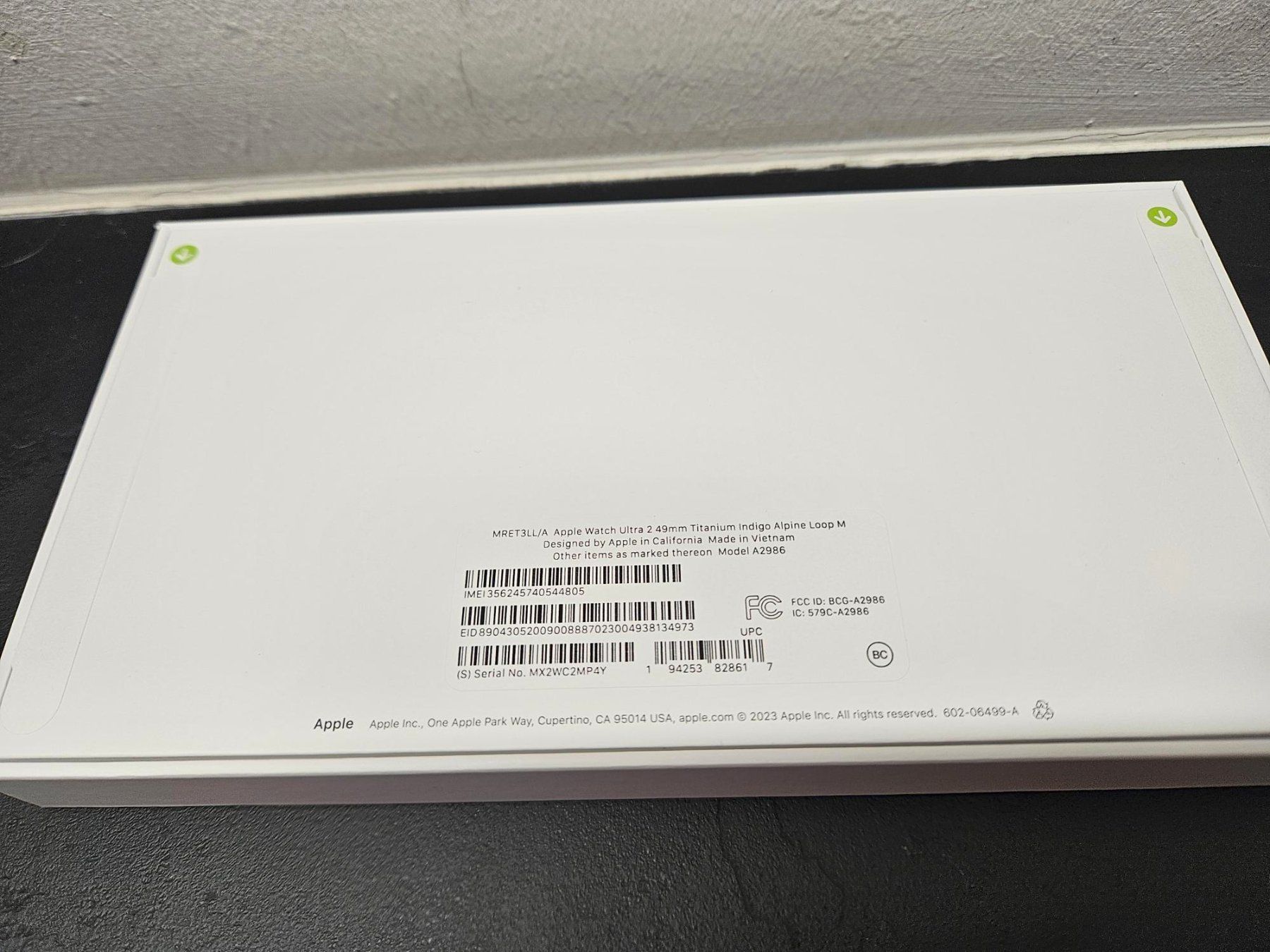 Apple Watch Ultra 2, Titanium Indigo Alpine Loop (NEU) (Neu und ...